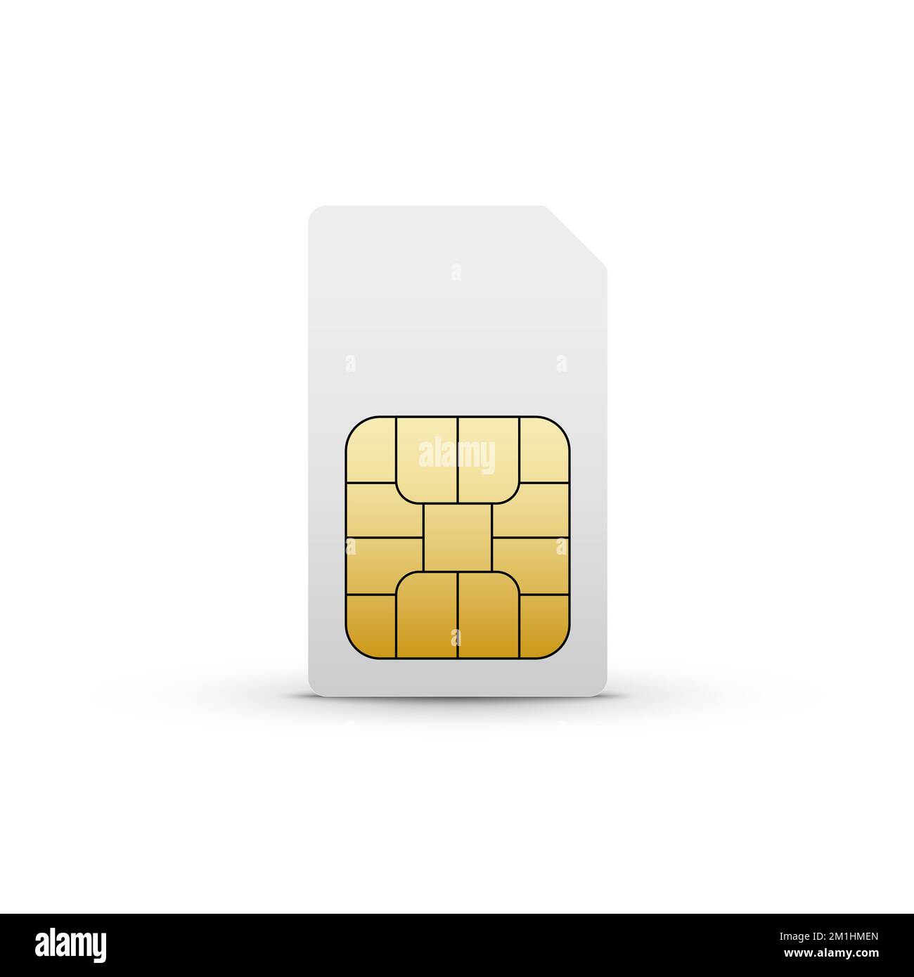 Sim card vector mobile phone icon chip. Simcard isolated 3d design gsm ...