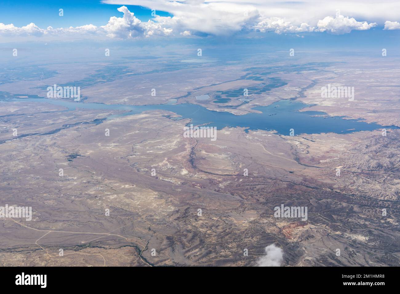 Aerial view of Boysen Reservoir, Wyoming Stock Photo - Alamy