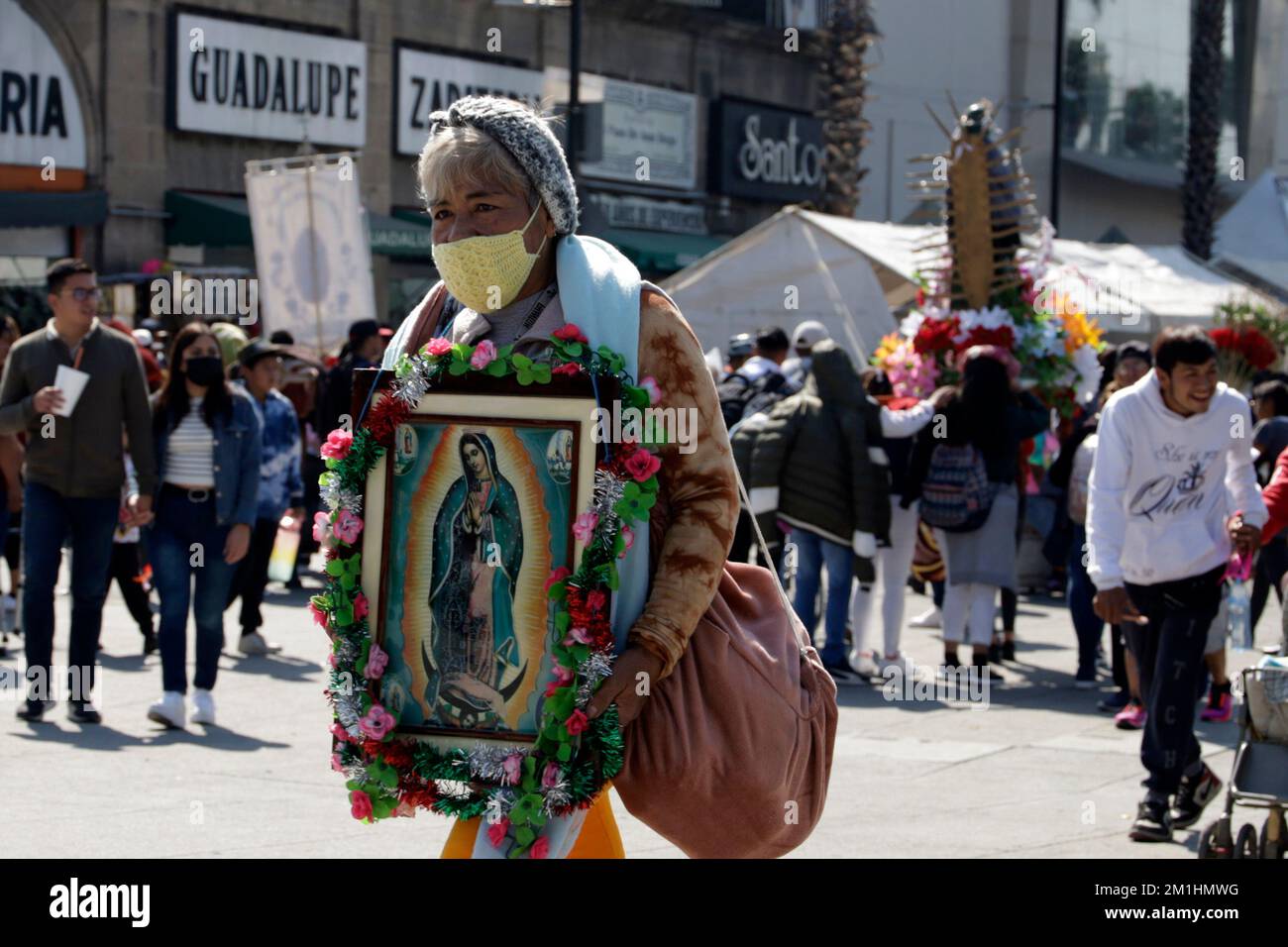 December 12, 2022, Mexico City, Mexico: Thousands of pilgrims arrive at ...