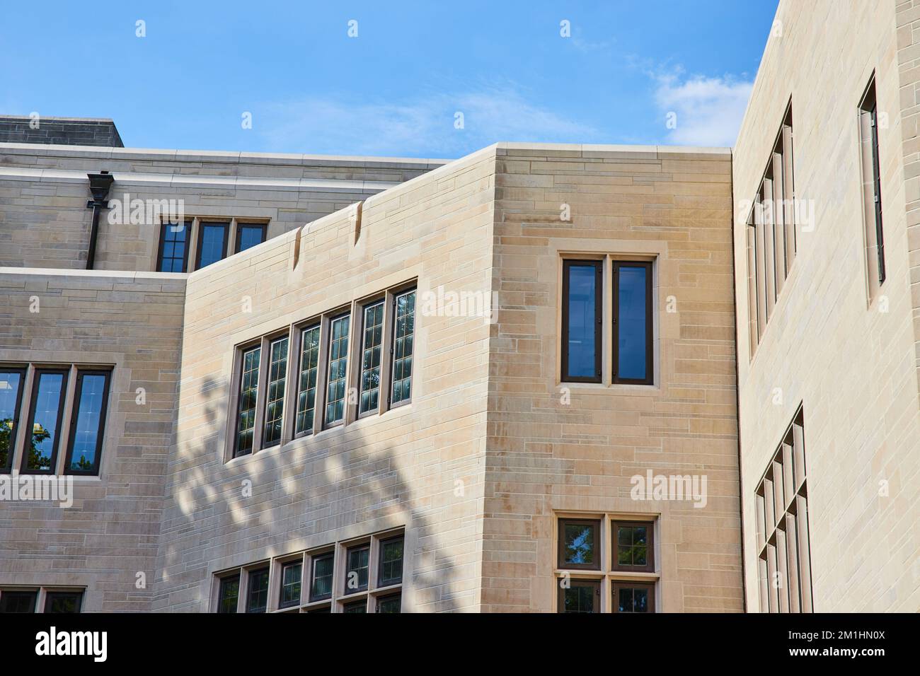 Limestone campus building in Indiana Stock Photo - Alamy