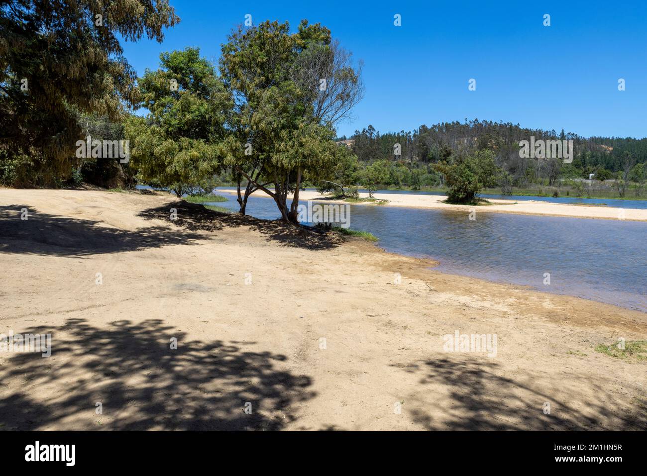 Laguna Cáhuil (Pichilemu) - Chile Stock Photo - Alamy