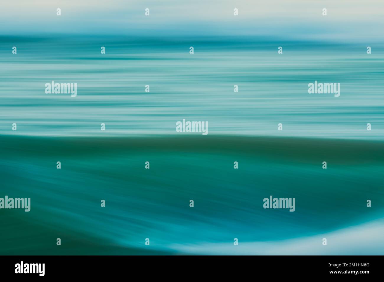 Deep blue ocean abstract seascape, motion blur, soft light blue ...