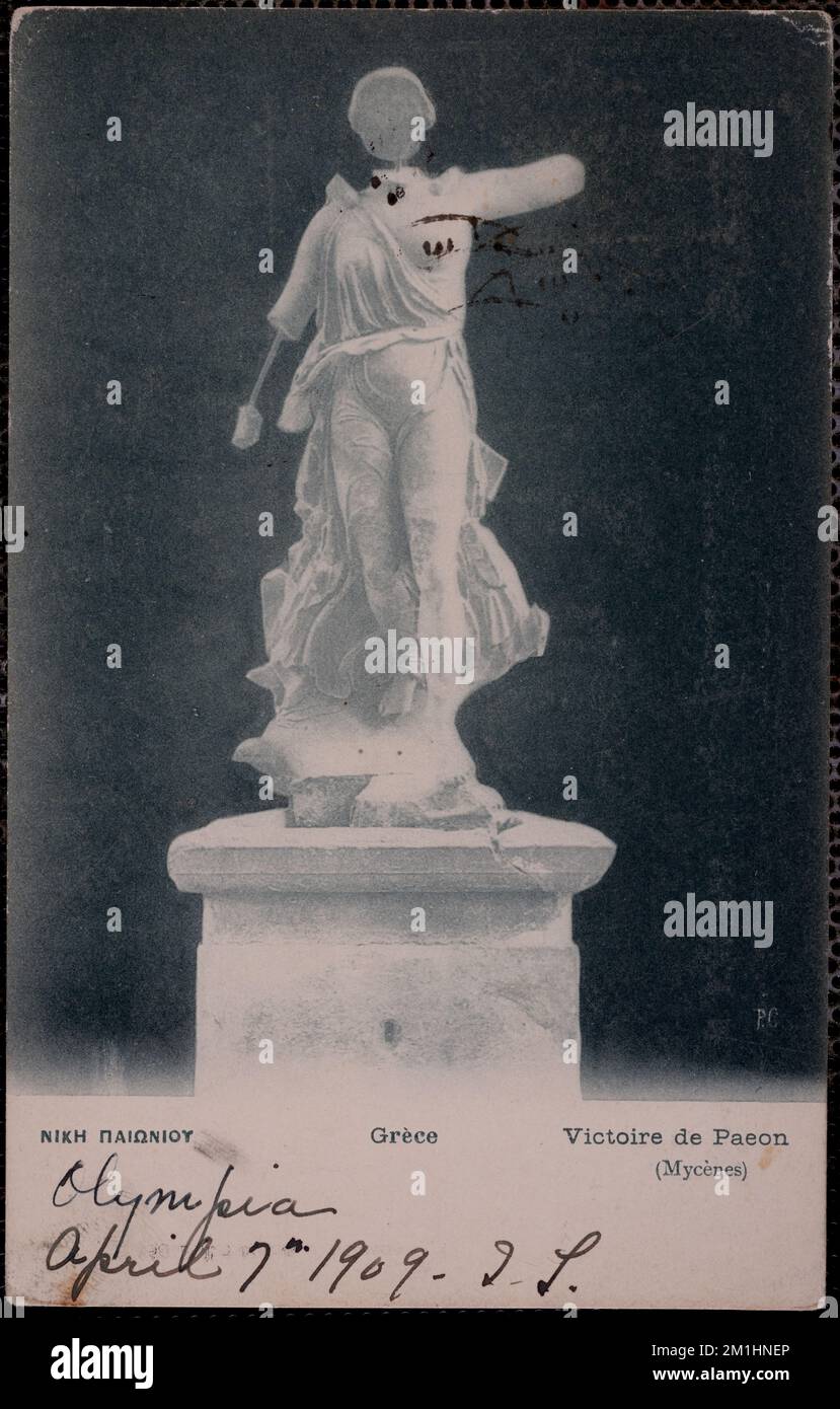 Νικη Παιωνιου - Victoire de Paeon (Mycènes) , Sculpture, Antiquities ...