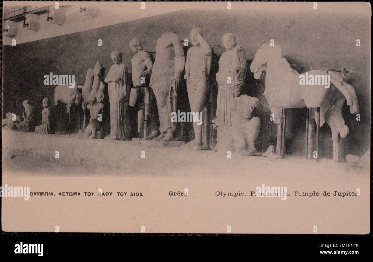 Ολυμπια. Αετωμα του ναου του Διος - Olympie. Fronton du Temple de ...