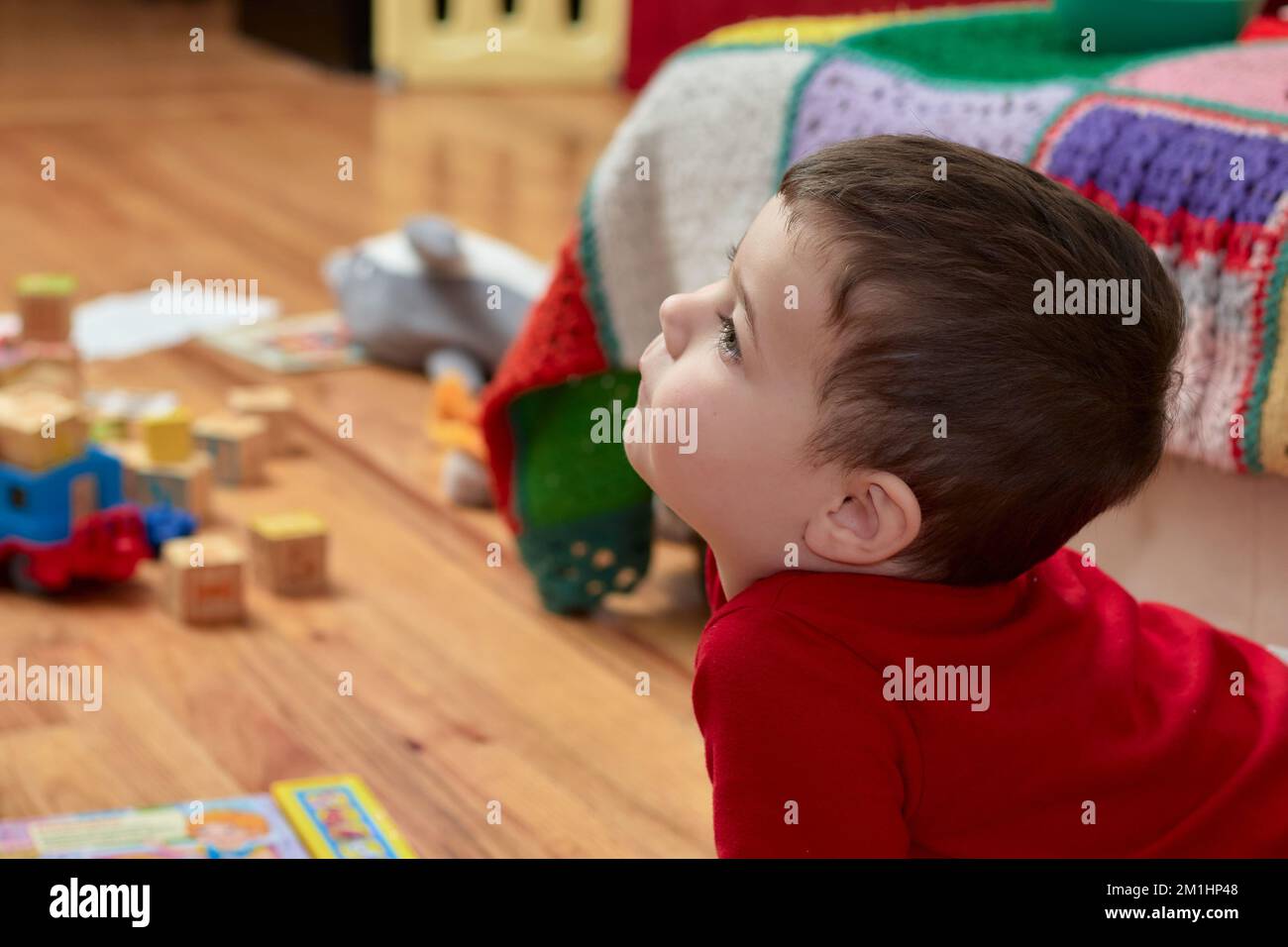Portrait happy family watching tv hi-res stock photography and images - Alamy