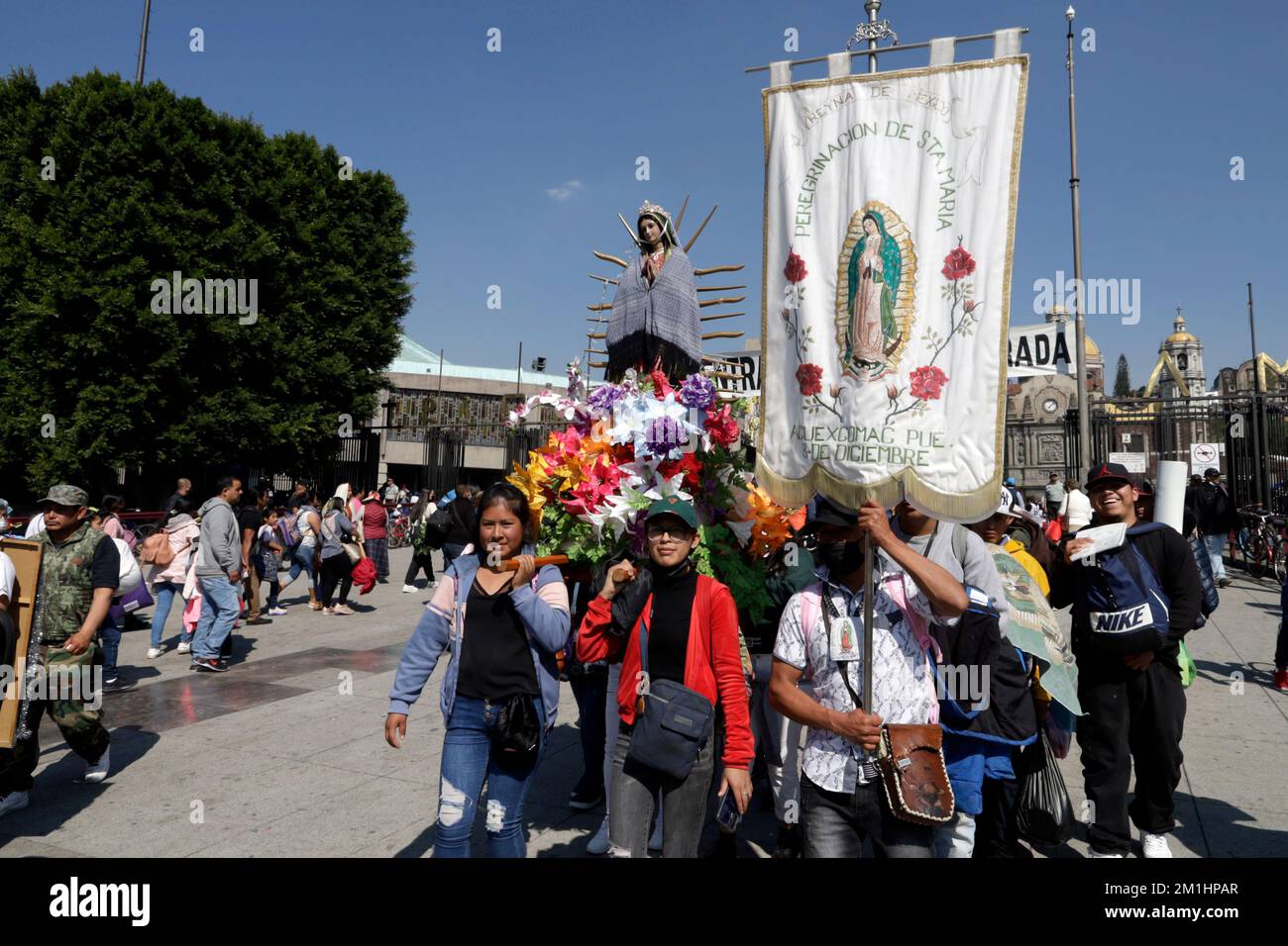Mexico City, Mexico. 12th Dec, 2022. Thousands of pilgrims arrive at ...