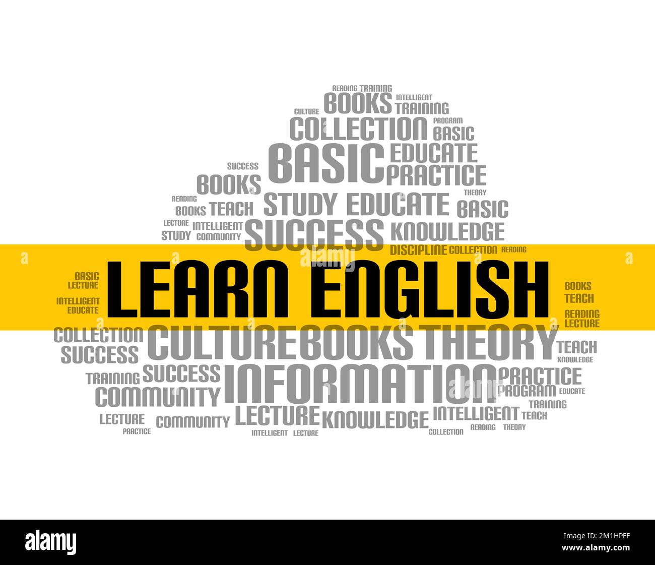 Learn english word cloud course. Education language school online ...
