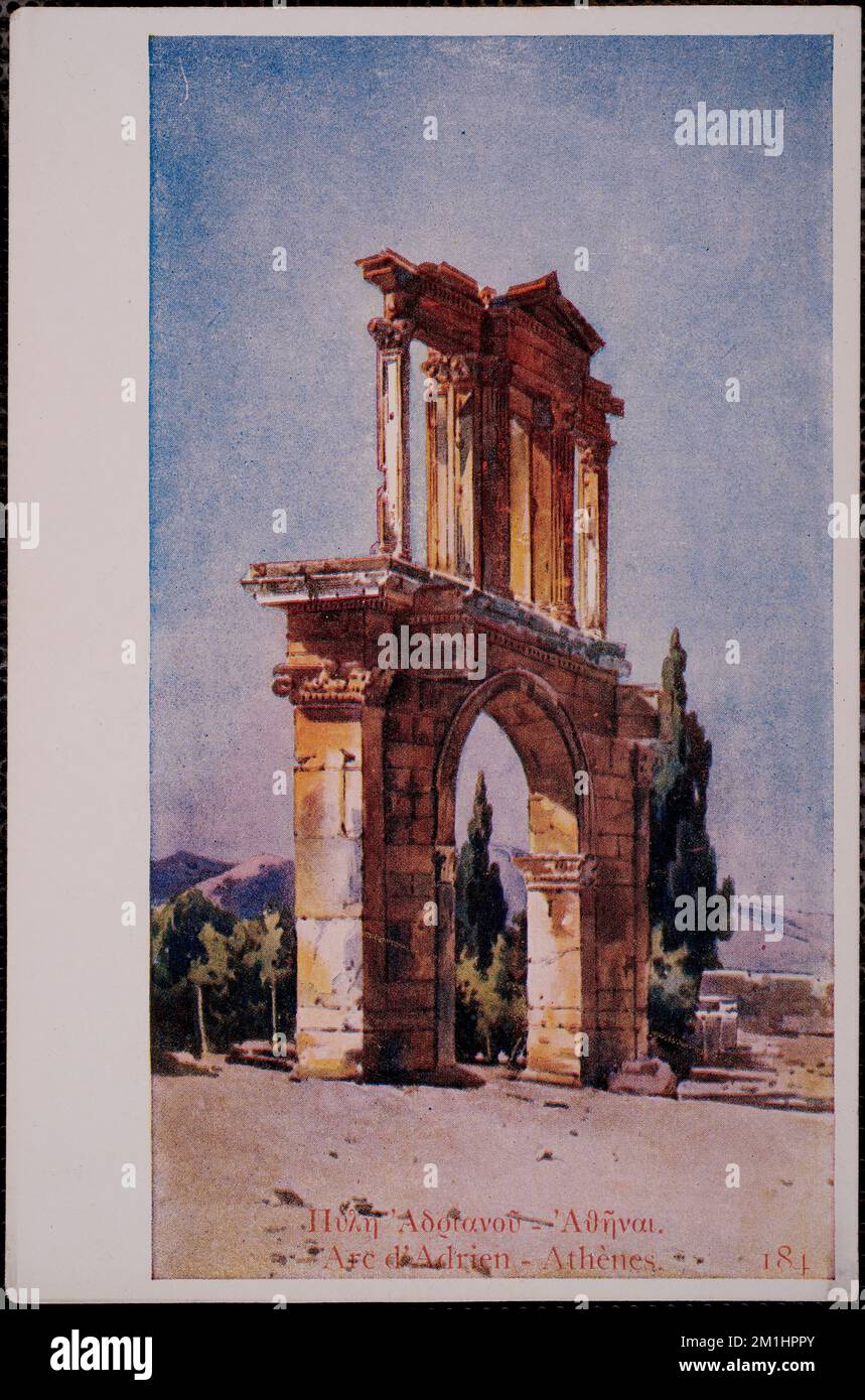 Πύλη Άδριανοῦ - Άθῆναι - Arc d'Adrien - Athènes , Archaeological sites ...