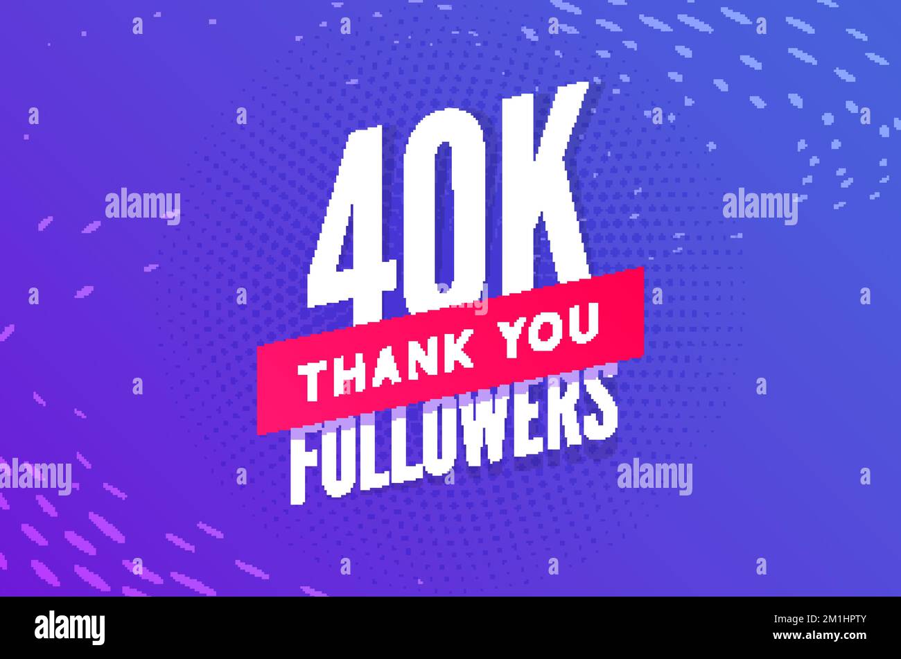 40000 followers vector. Greeting social card thank you followers ...