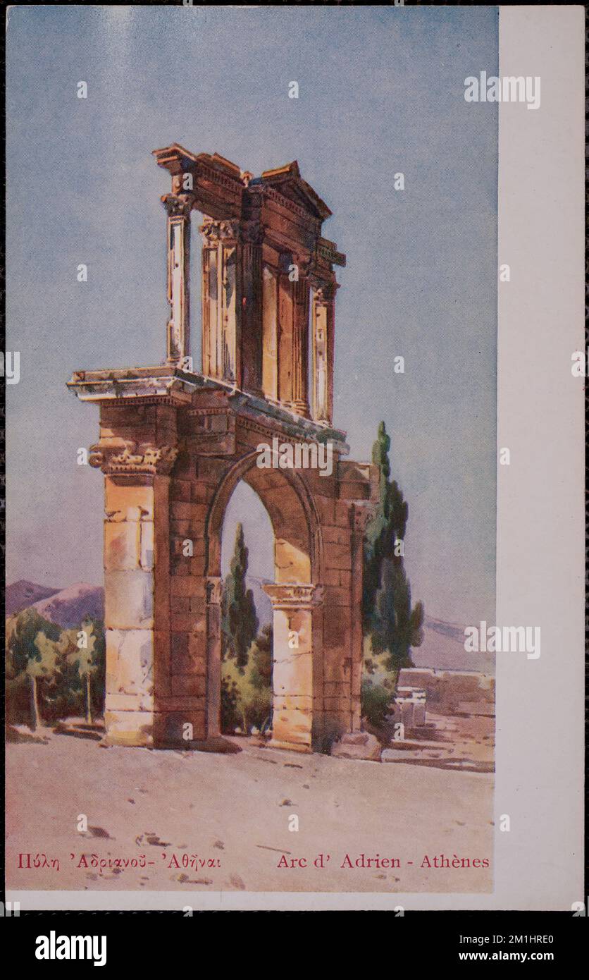Πύλη Άδριανοῦ - Άθῆναι - Arc d'Adrien - Athènes , Archaeological sites ...
