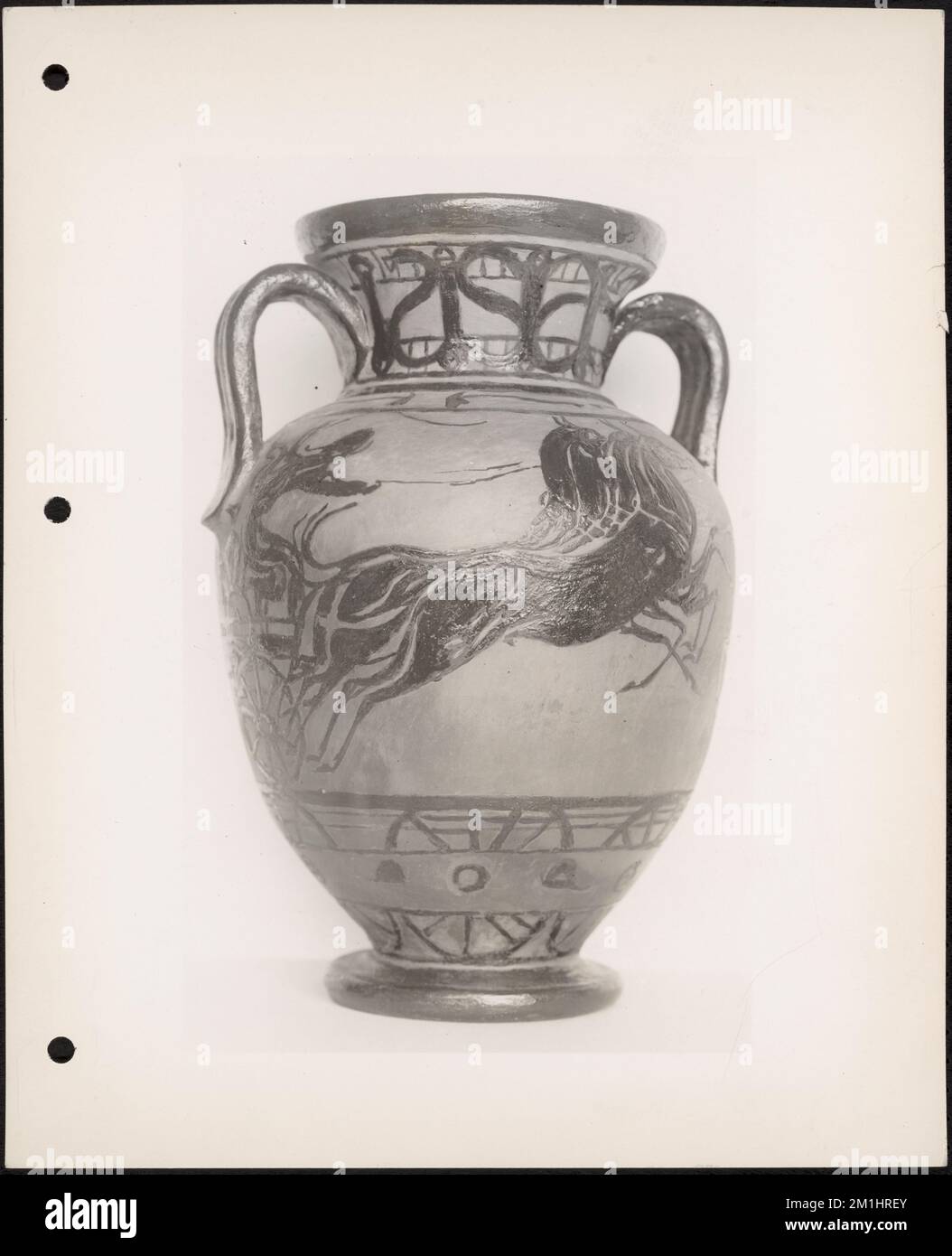 1 lge. vase, glazed pottery for the Boston Public Schools , Vases. The ...