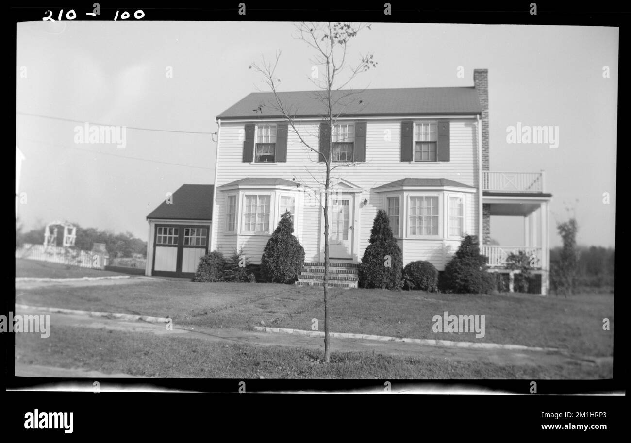 100 Mayflower Rd , Houses. Needham Building Collection Stock Photo - Alamy