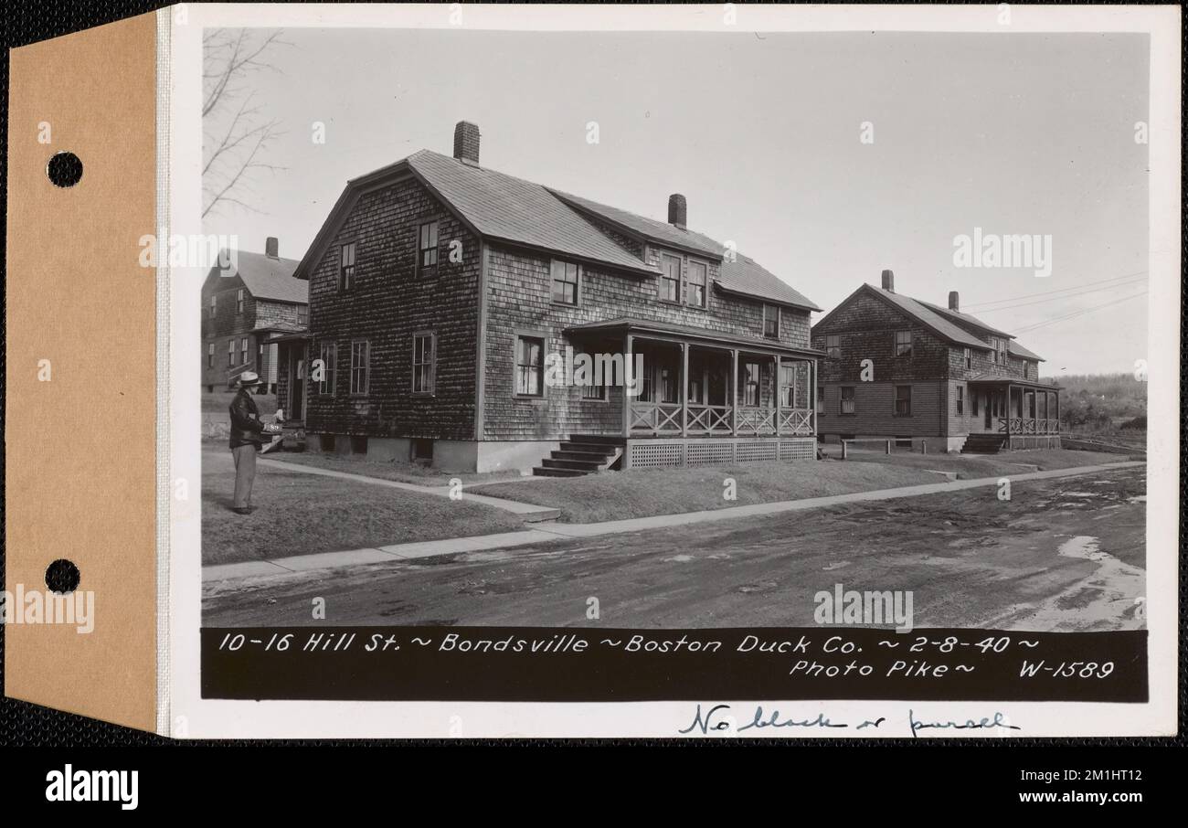 10-16 Hill Street, tenements, Boston Duck Co., Bondsville, Palmer, Mass ...