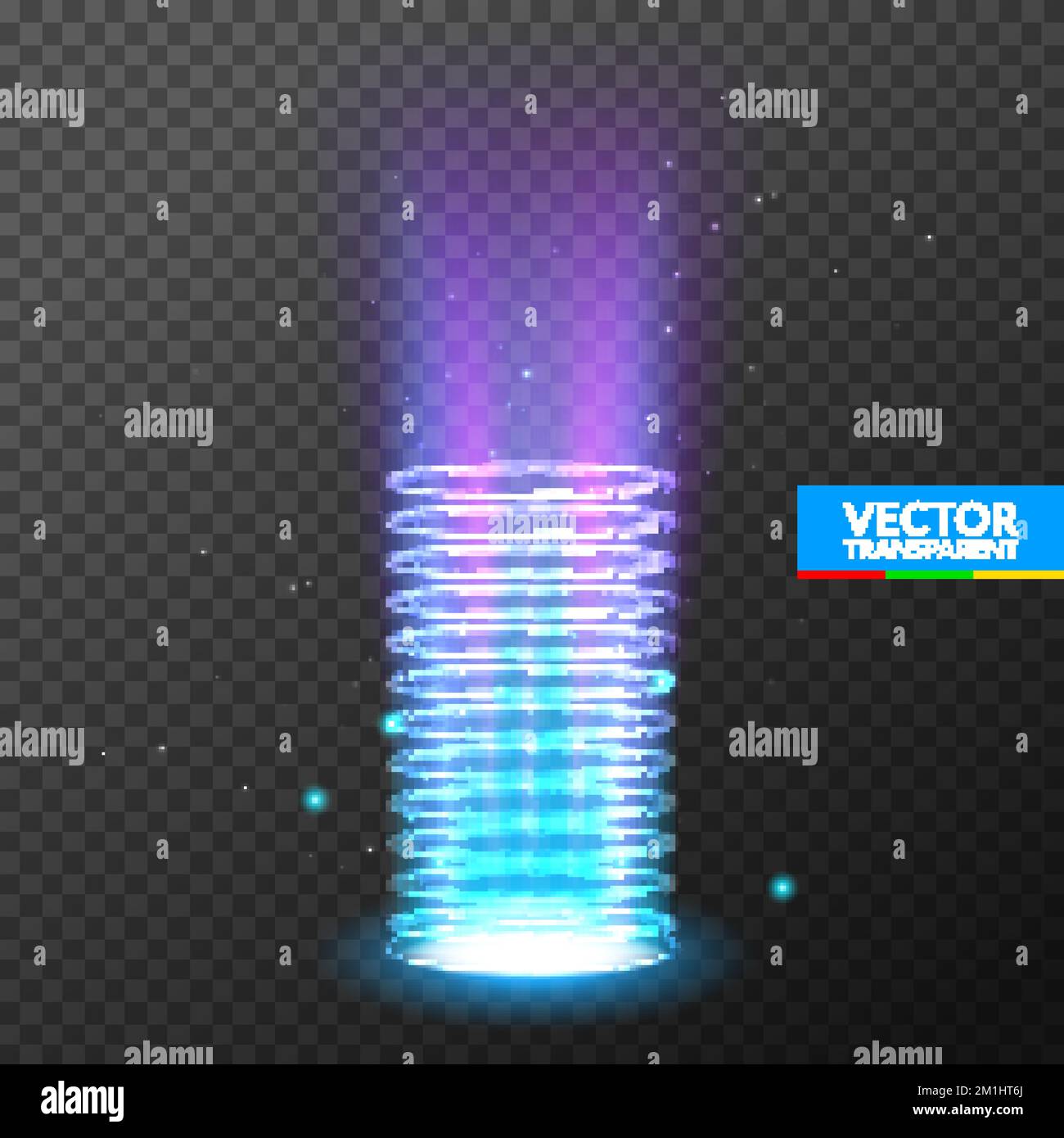 Portal light effect hologram. Magic circle teleport podium. Ufo swirl ...