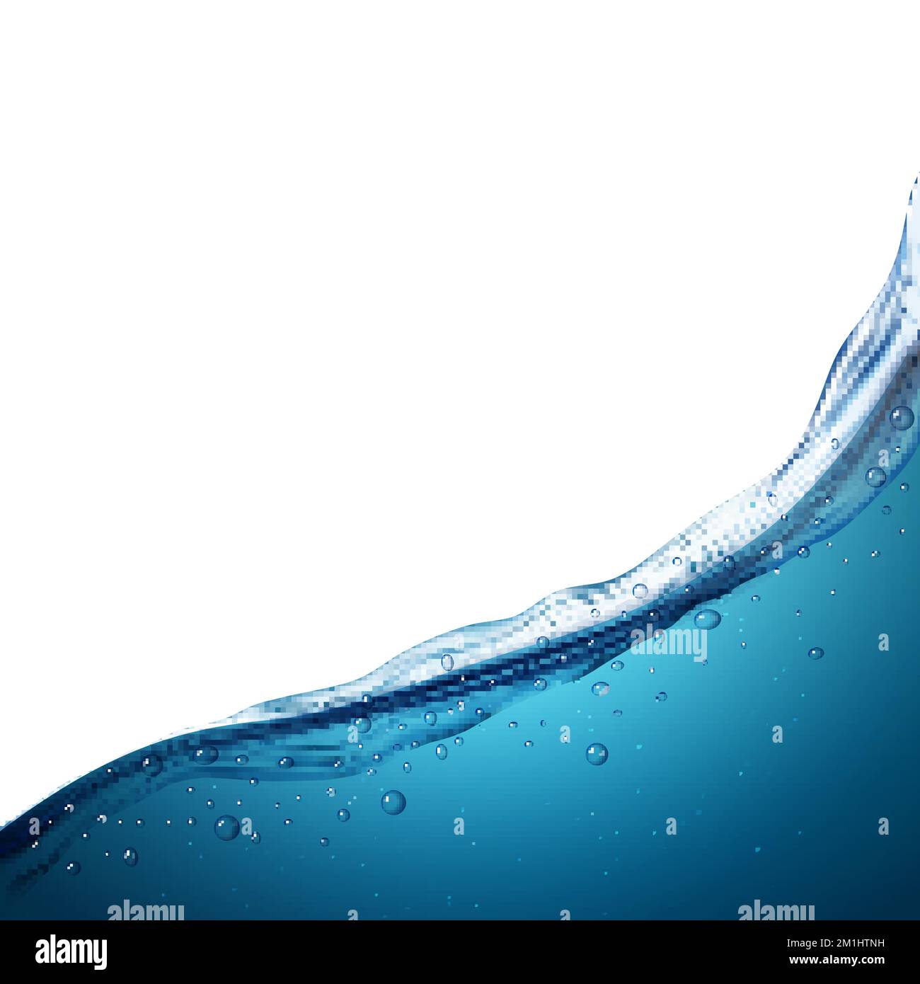 Water wave clean liquid background. Blue sea wave water surface, fresh ...