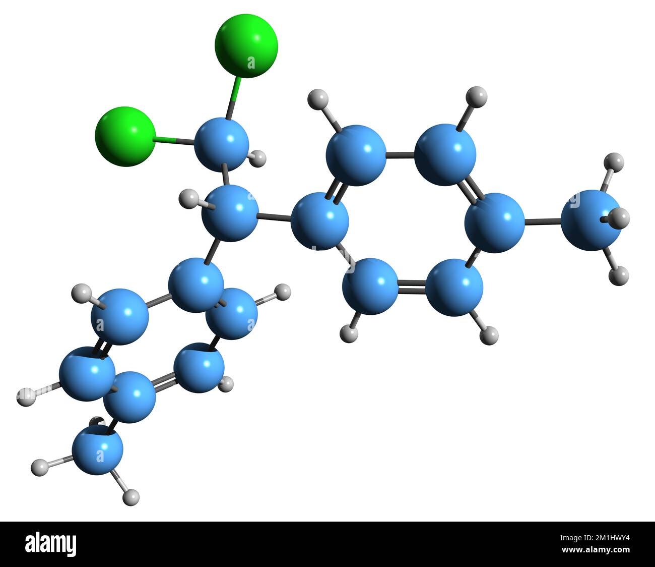 3D image of pertane skeletal formula - molecular chemical structure of ...