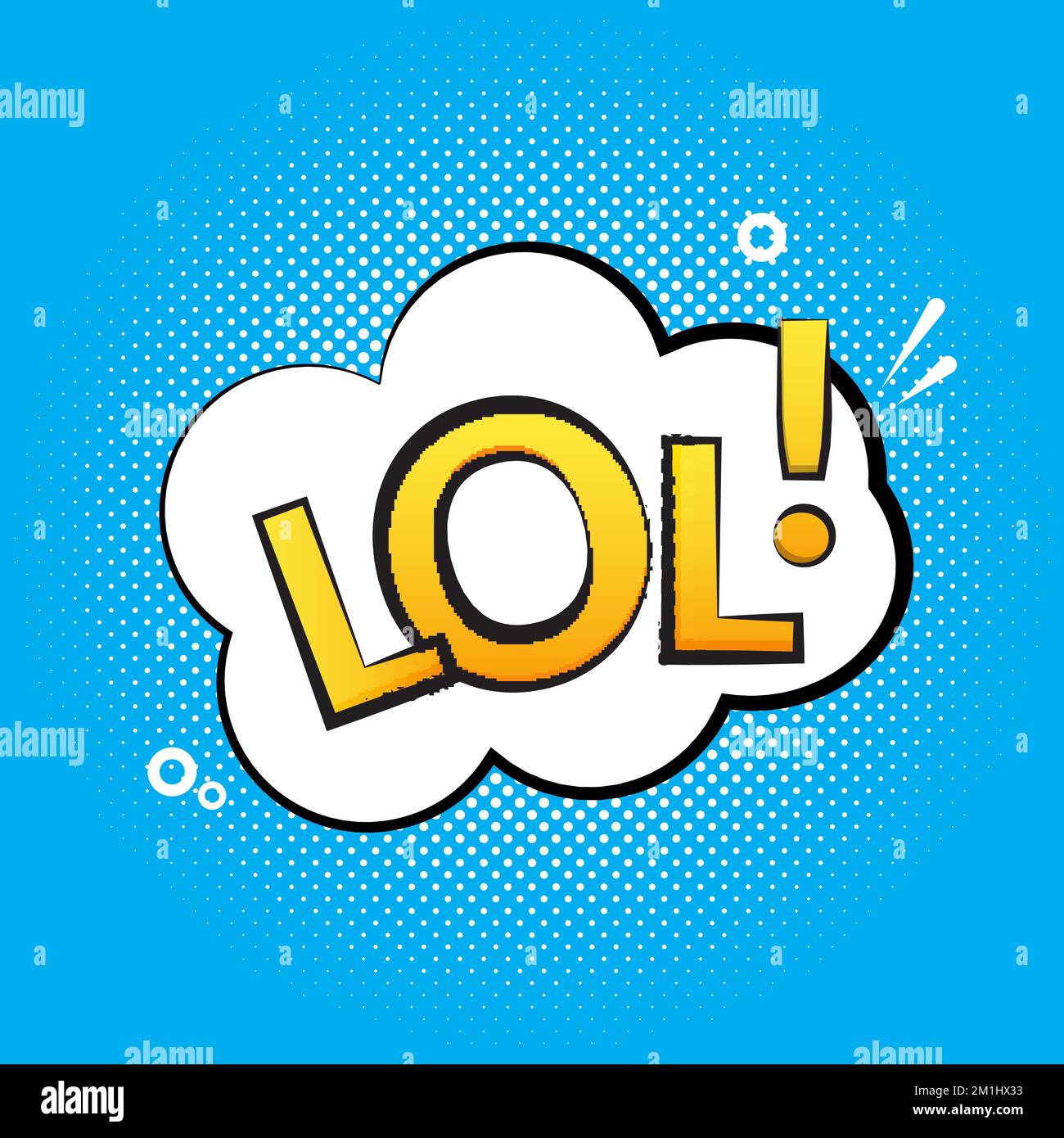 Lol text speech label icon. Pop retro vector tag comic background ...