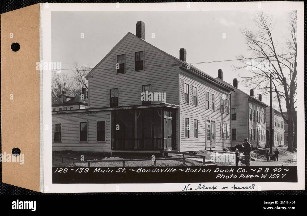 129-139 Main Street, tenements, Boston Duck Co., Bondsville, Palmer ...