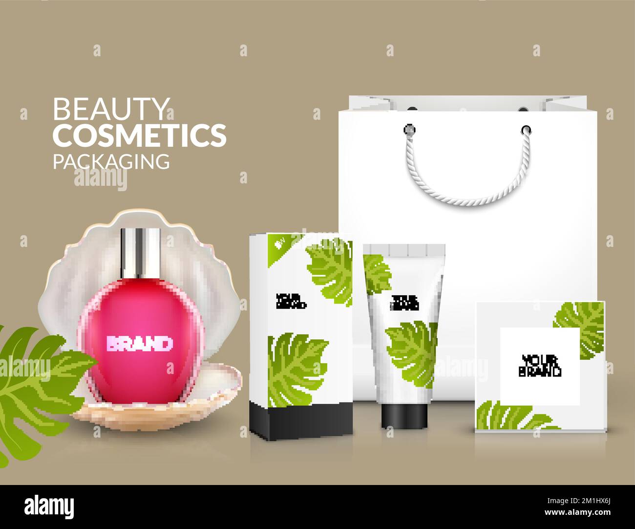 Woman lotion summer Stock Vector Images - Alamy