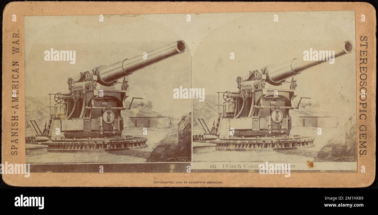 12-inch coast defense gun , Artillery Weaponry, Spanish-American War ...