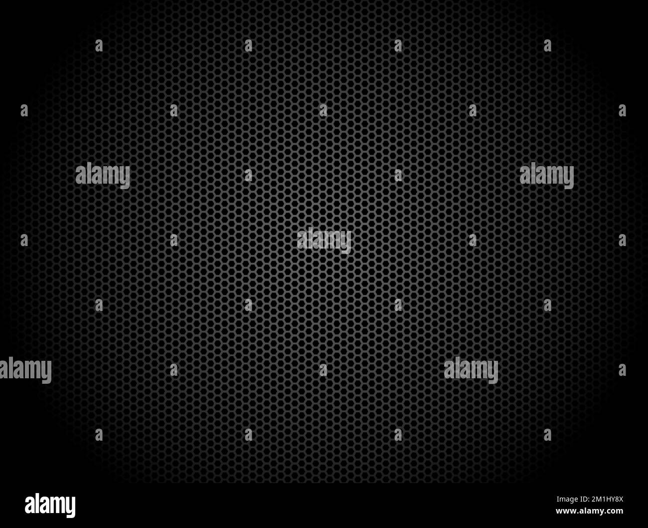 Hexagon dark background. Black honeycomb abstract metal grid pattern ...