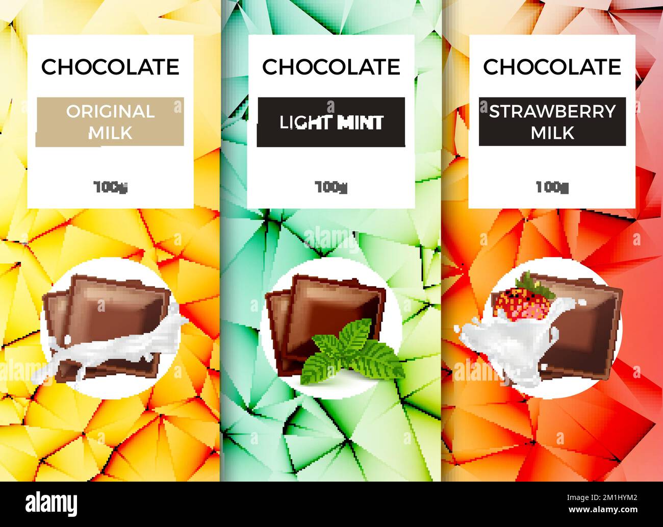 Chocolate bar packaging template design. Chocolate branding product ...