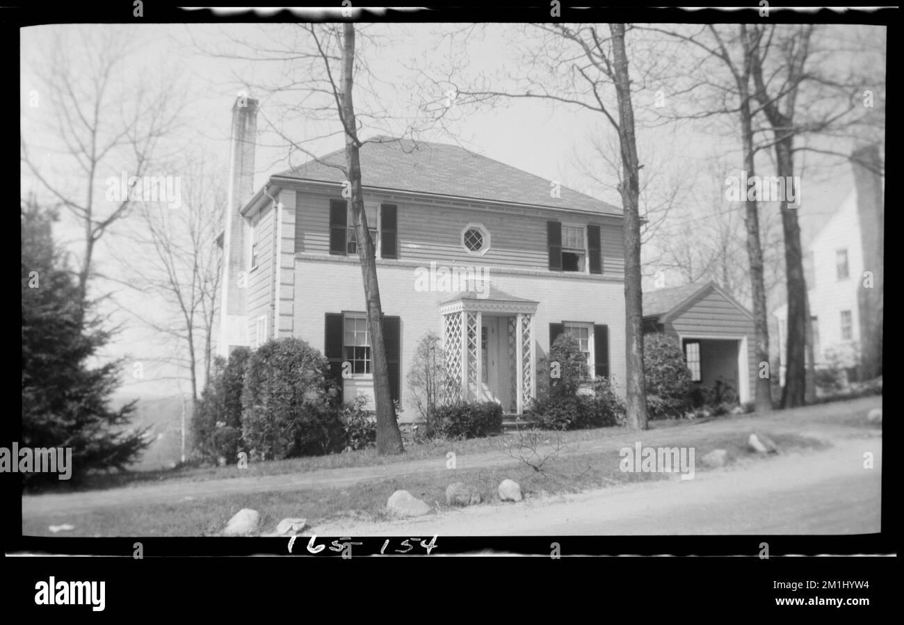 154 Hillcrest Rd , Houses. Needham Building Collection Stock Photo - Alamy