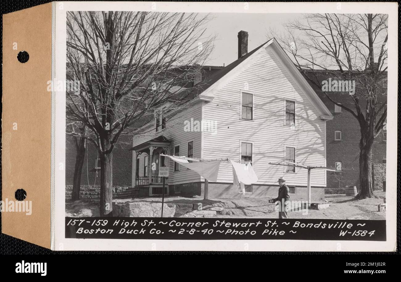 157-159 High Street, corner Stewart Street, tenements, Boston Duck Co ...