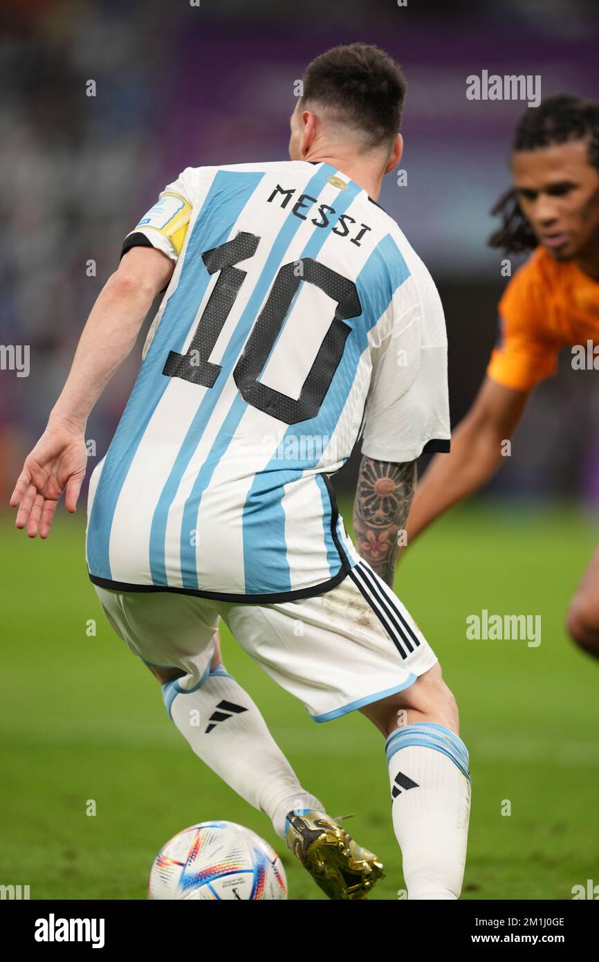 Lusail, Qatar. 9th Dec, 2022. Lionel Messi (10) of Argentina during the ...