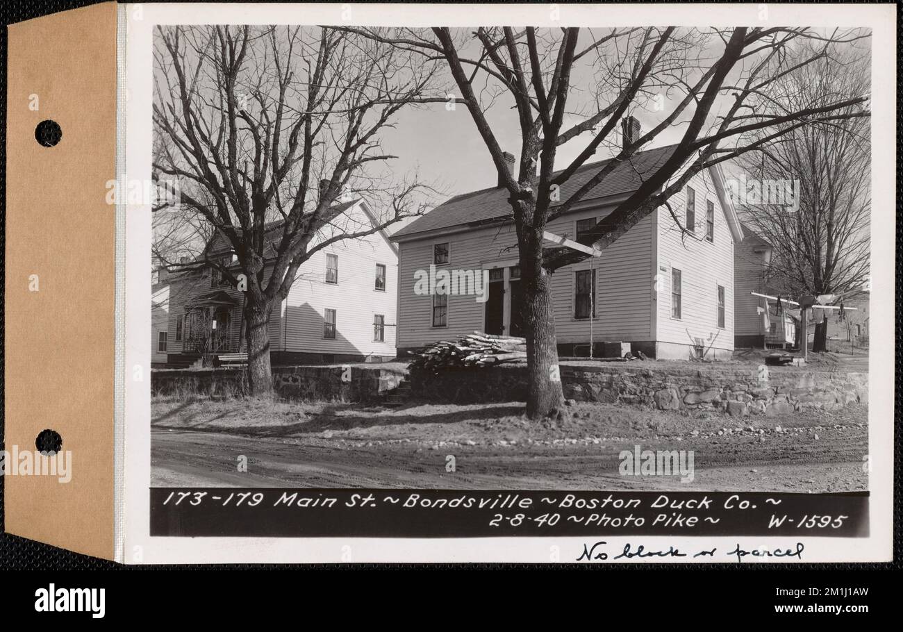 173-179 Main Street, tenements, Boston Duck Co., Bondsville, Palmer ...