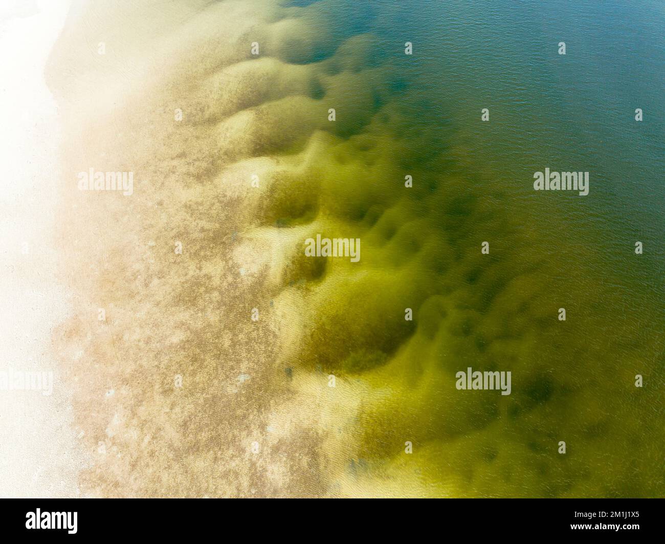 Aerial view of sand banks at Yong Ling Beach, Hat Yong Ling And Hat San ...