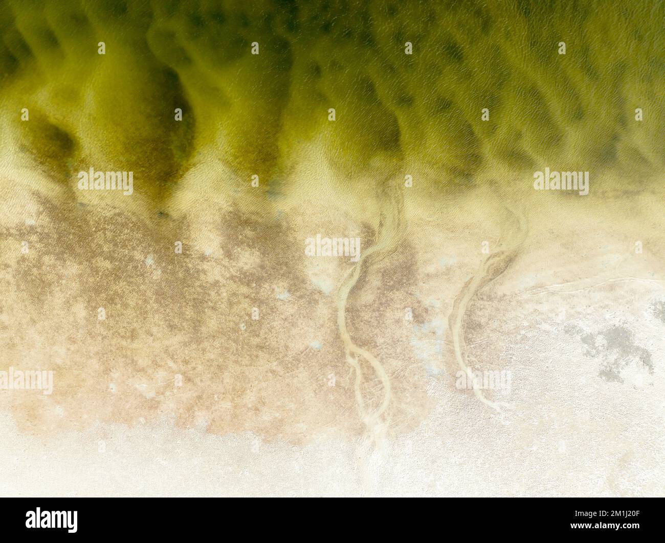 Aerial view of sand banks at Yong Ling Beach, Hat Yong Ling And Hat San ...