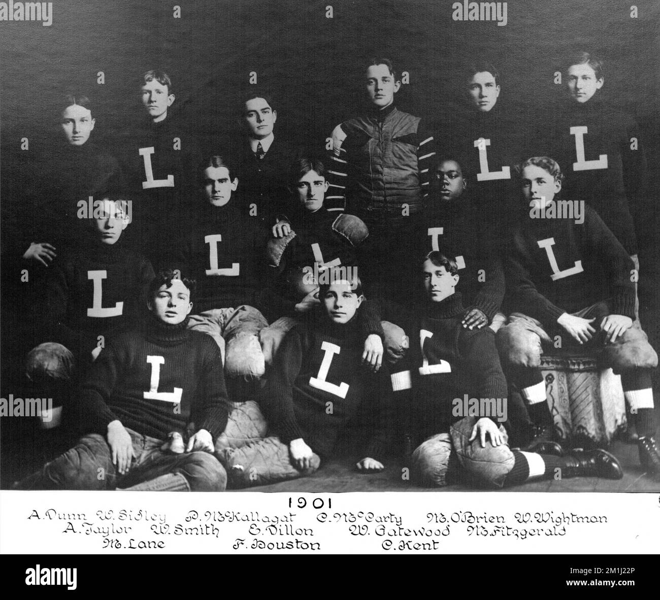 1901 Lawrence High School football team , Football players, Lawrence ...