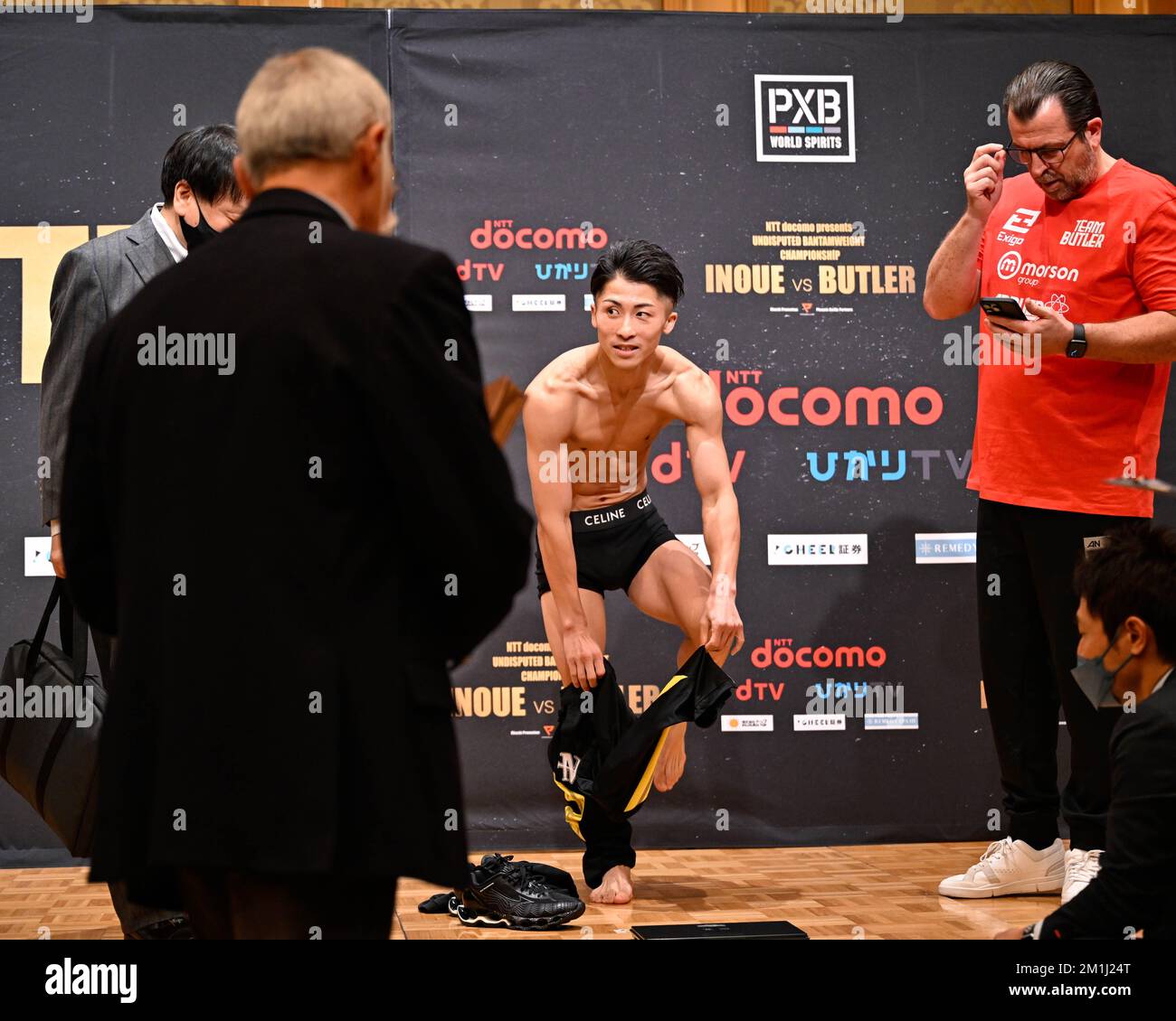 Kanagawa, Japan, on December 12, 2022. Naoya Inoue of Japan during the ...