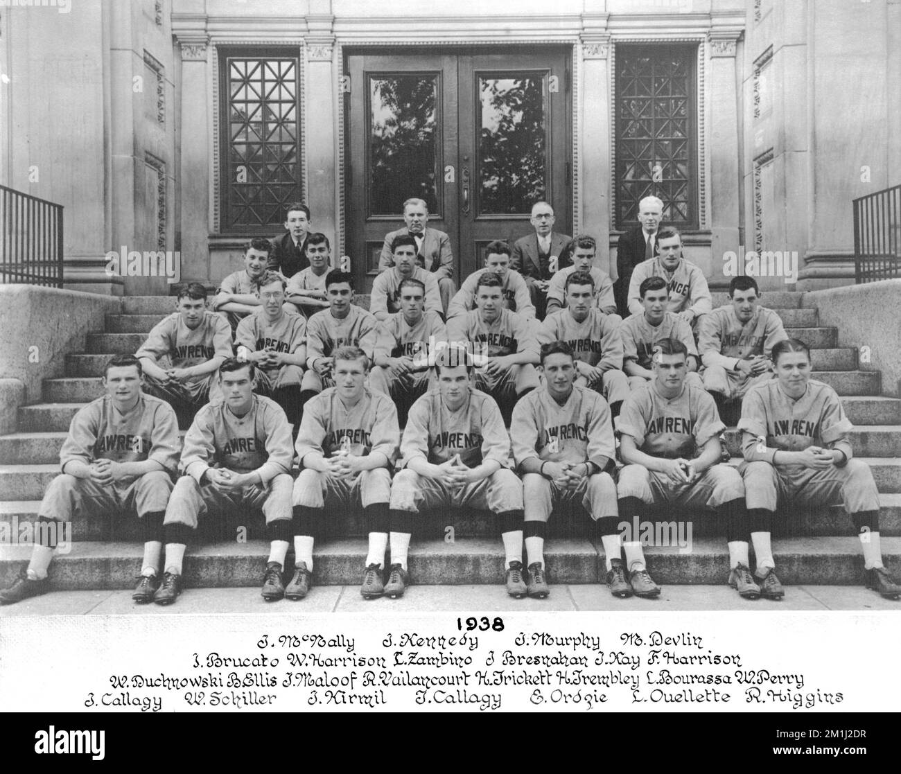 1938 Lawrence High School baseball team , Baseball players, Lawrence ...