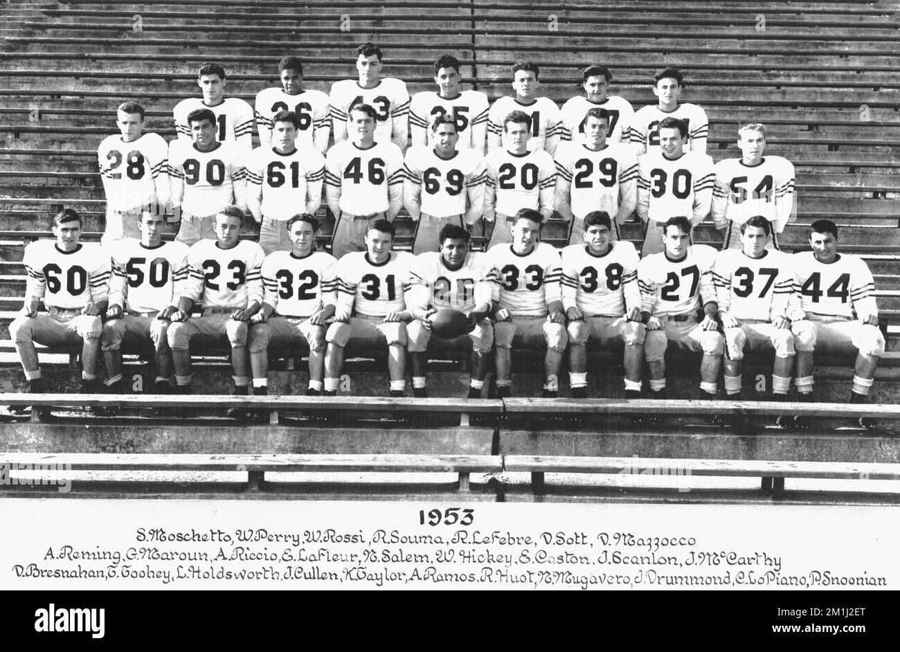 1950s historical school sports Black and White Stock Photos & Images ...