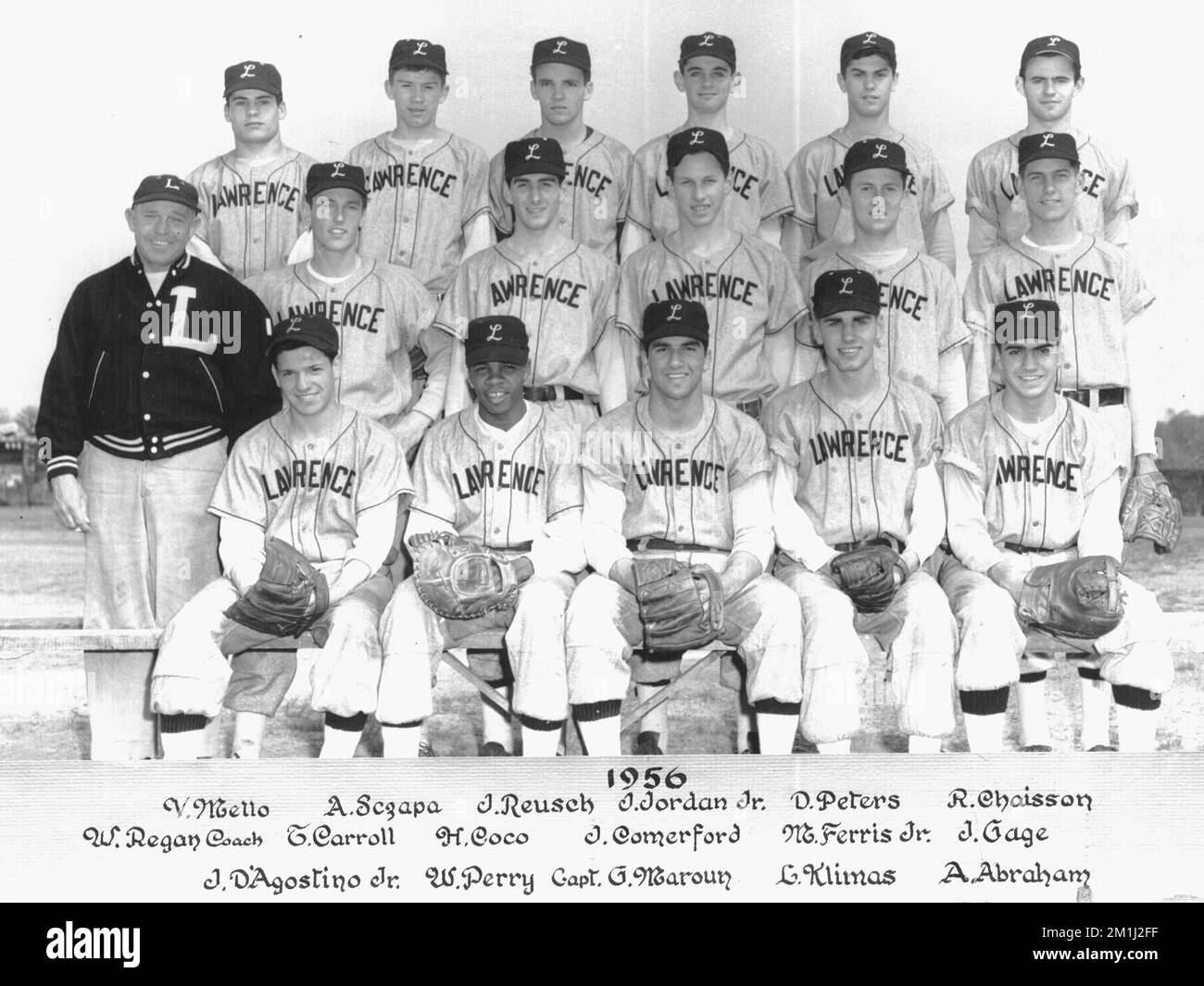1956 Lawrence High School baseball team , Baseball players, Lawrence ...