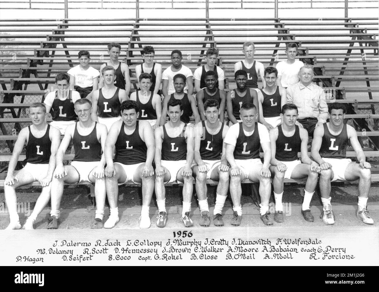 1956 Lawrence High School track team , Track athletics, Lawrence High ...