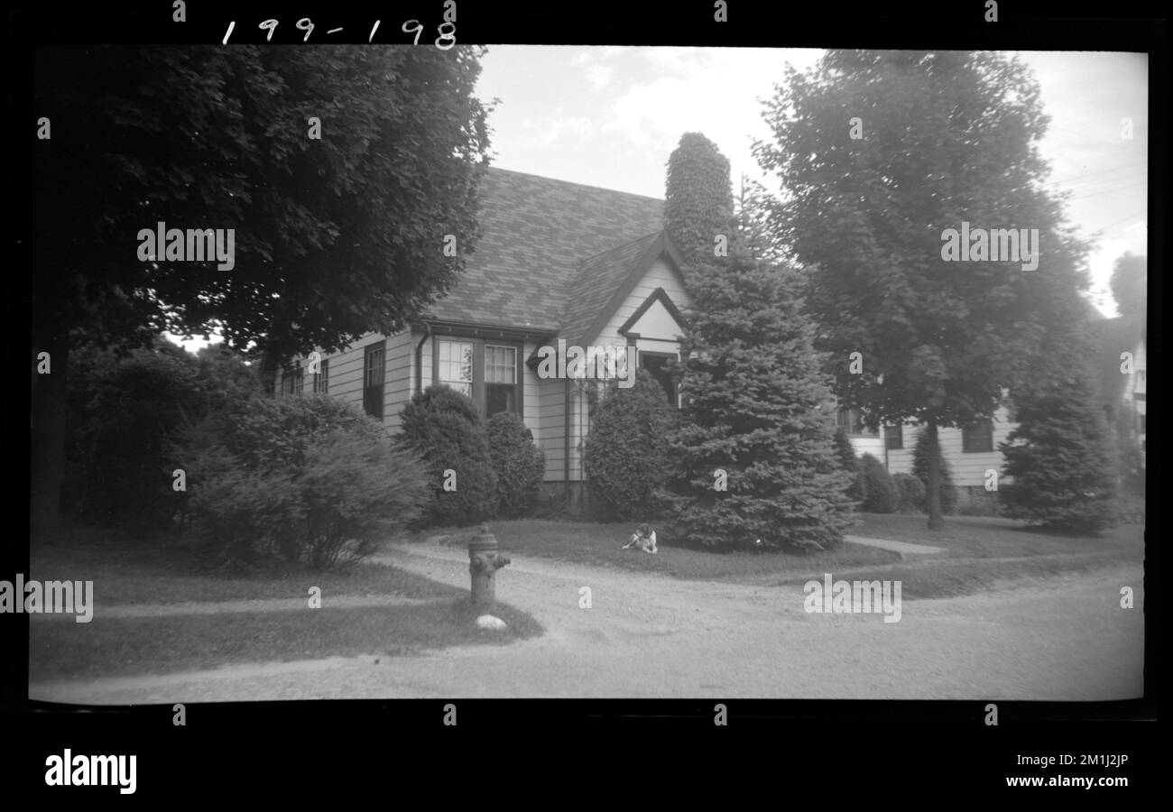 198 Manning St , Houses. Needham Building Collection Stock Photo - Alamy