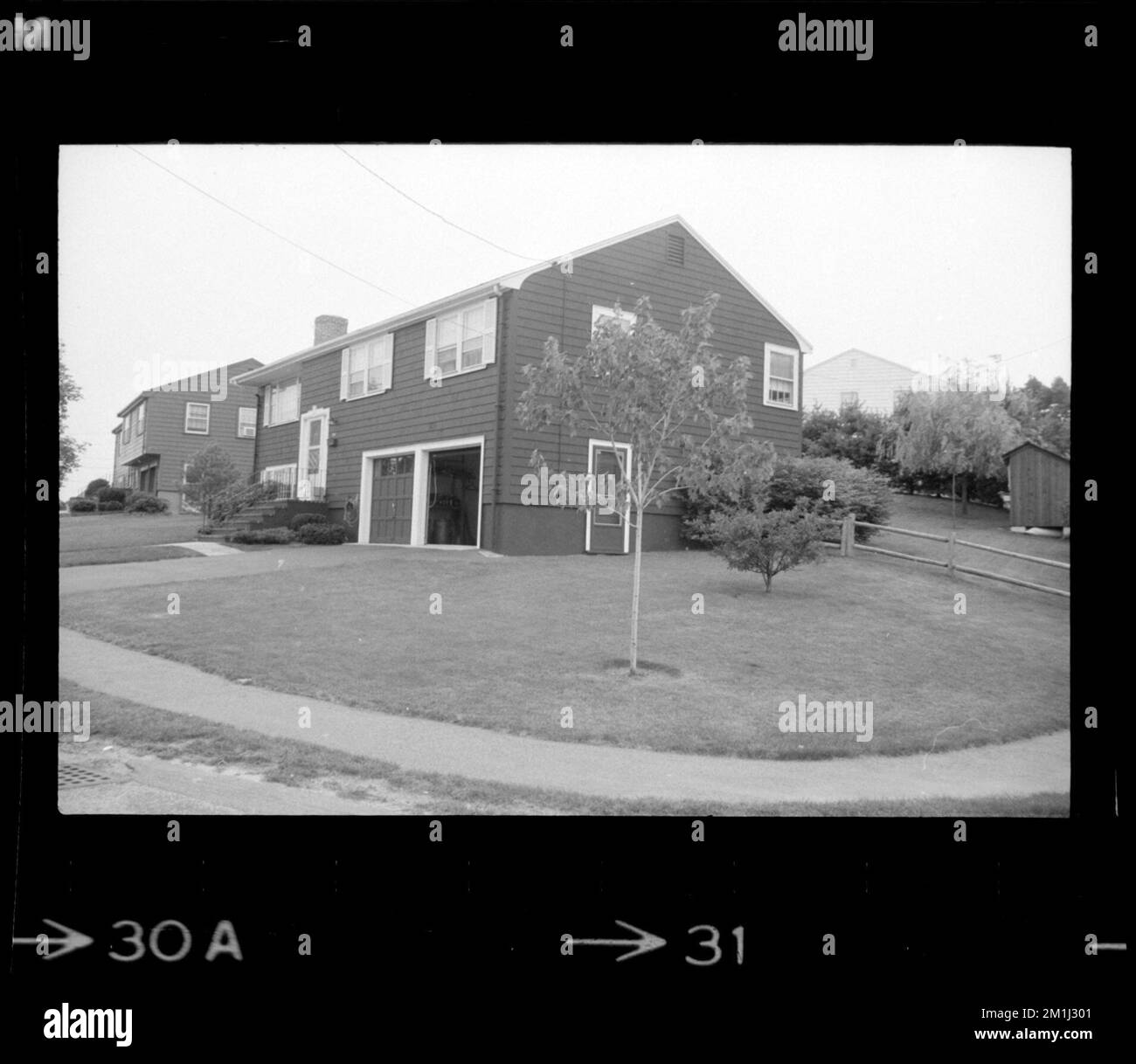 204 Tudor Rd , Houses. Needham Building Collection Stock Photo - Alamy