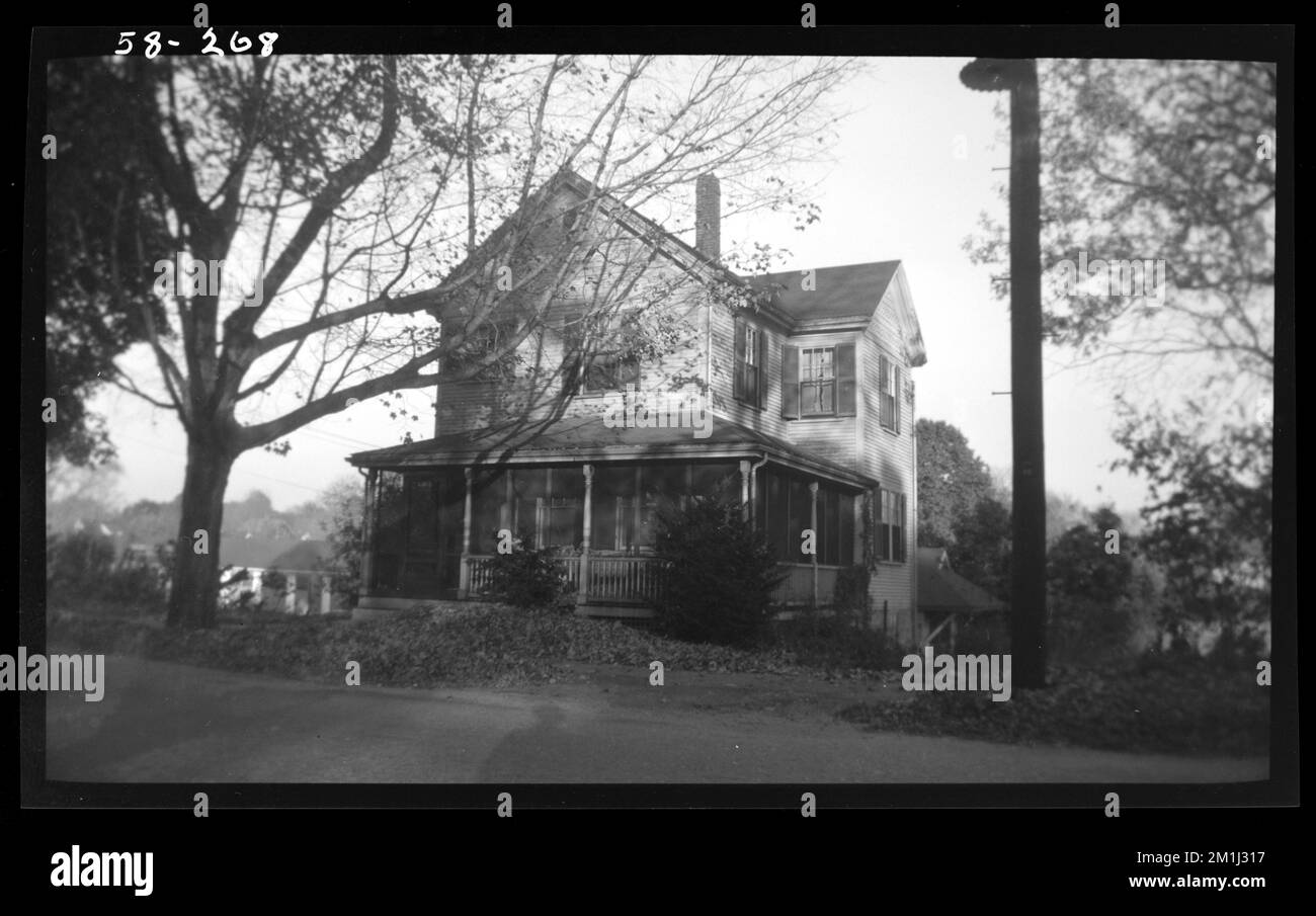 208 Chestnut St , Houses. Needham Building Collection Stock Photo - Alamy