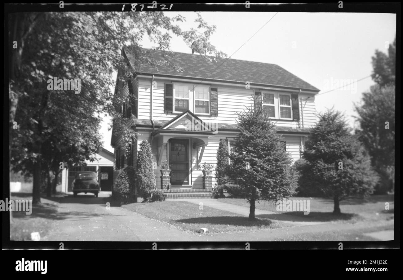 21 La Salle Rd , Houses. Needham Building Collection Stock Photo - Alamy