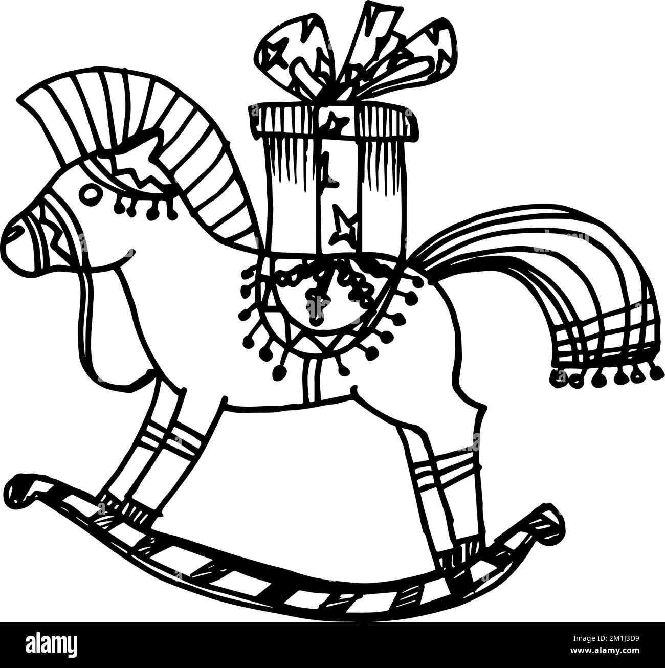 Toddler horse drawing Stock Vector Images - Alamy