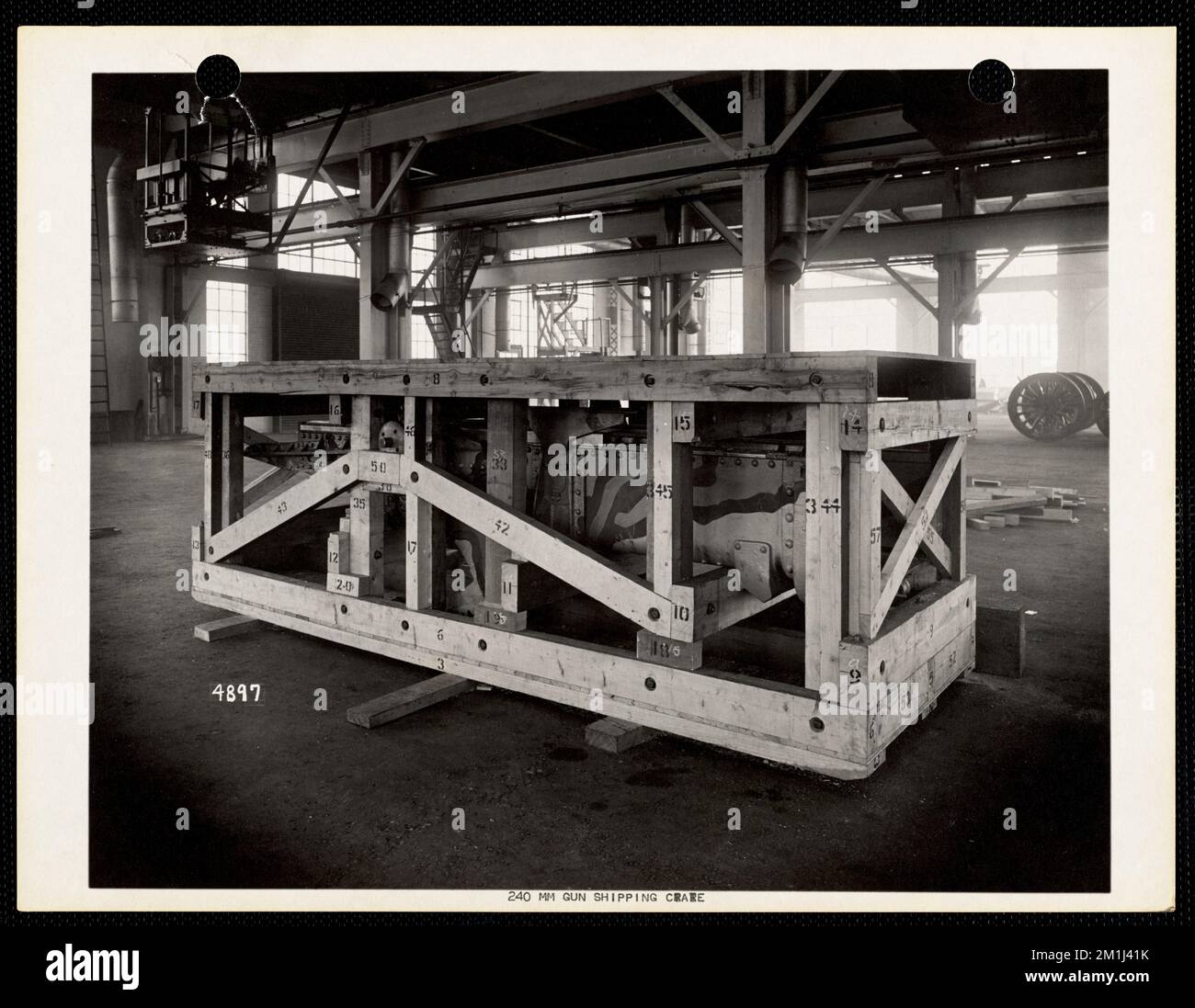 240 MM gun shipping crate , Ordnance industry, Arms & armament ...