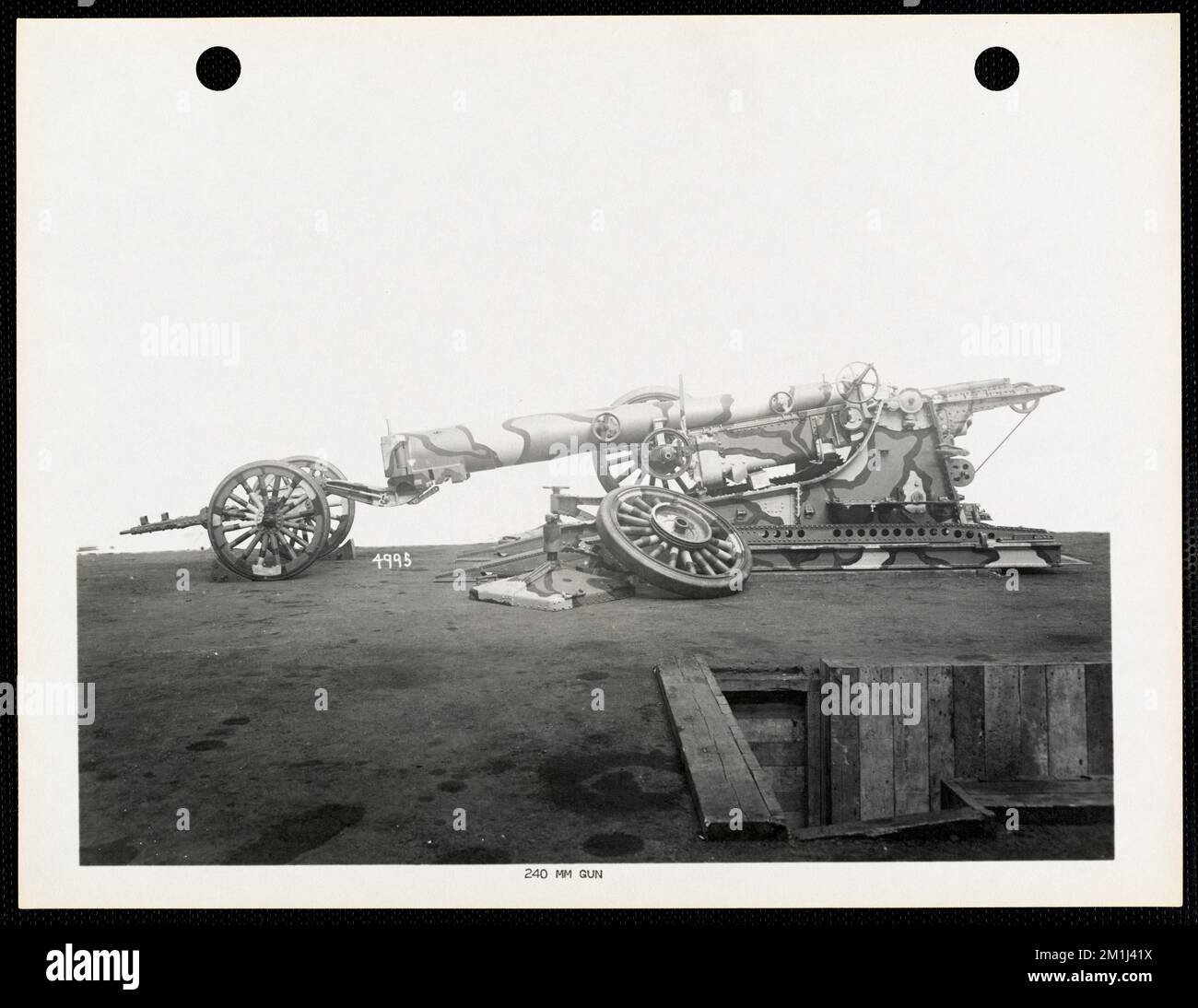 240 MM gun , Artillery Weaponry, Watertown Arsenal Mass.. Records of U ...