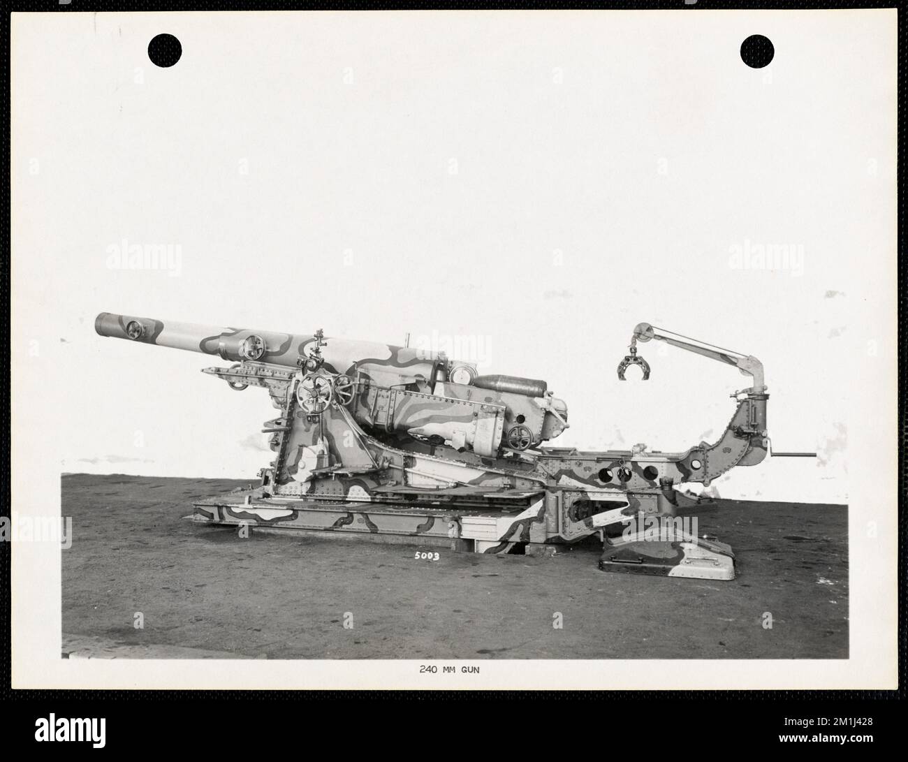 240 MM gun , Artillery Weaponry, Watertown Arsenal Mass.. Records of U ...