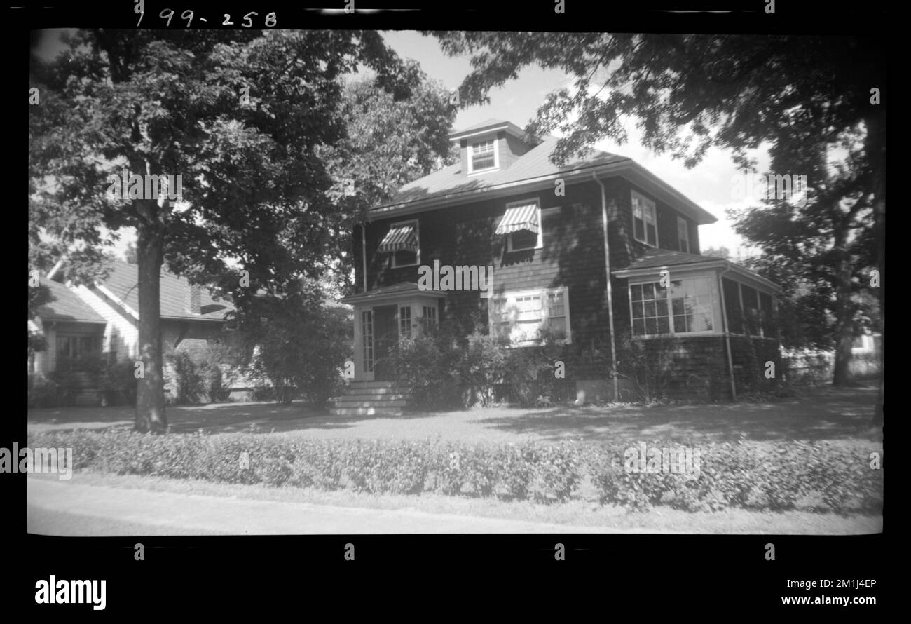 258 Manning St , Houses. Needham Building Collection Stock Photo - Alamy