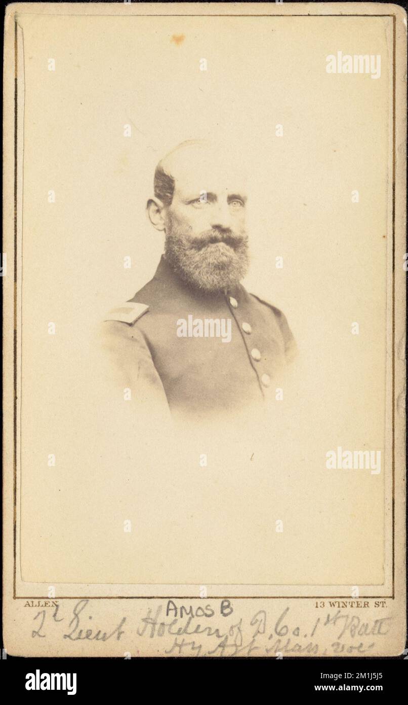 2nd Lieut. Amos B. Holden , Military officers, Carte de Visite ...
