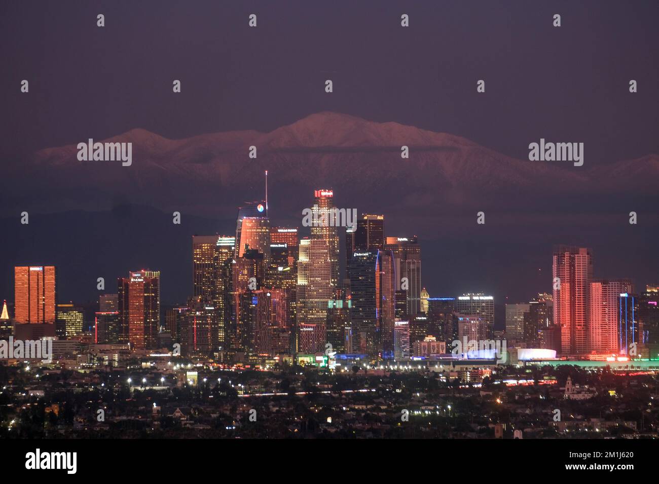 Los Angeles, California, USA. 12th Dec, 2022. The Los Angeles skyline ...