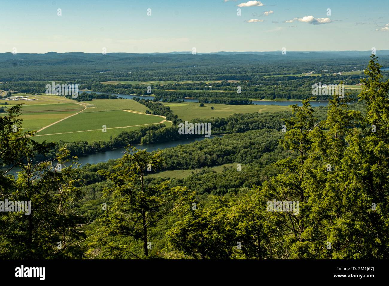 View from Mt. Holyoke at Skinner State Park in Massachusetts Stock ...